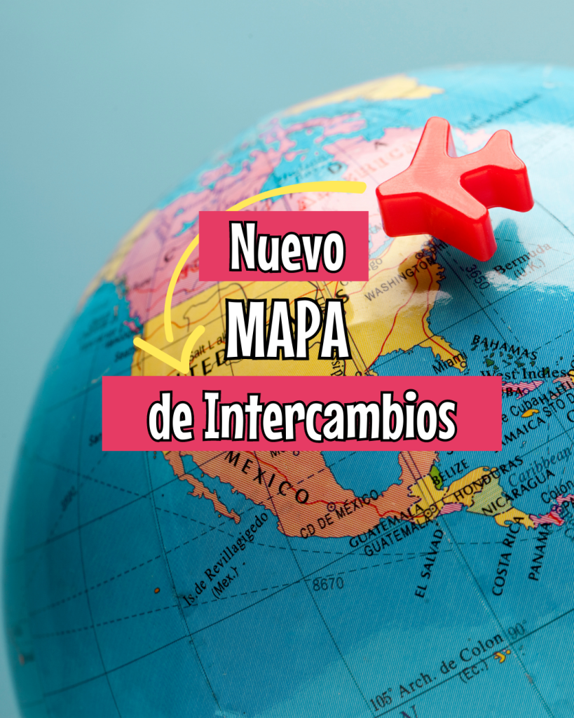 Novedad: Mapa de intercambios - Viaja con el Intercambio de Casas